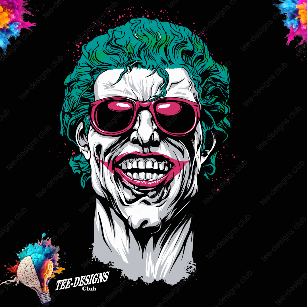 Joker 00002 graphic design – t-shirt designs club
